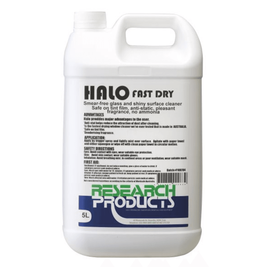 Oates Research Products Halo 5L - Glass & Window Cleaner - ABCD Clean