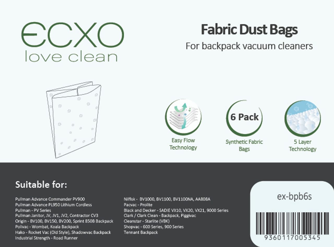 ECXO Vacuum Bags (6 Pack) - For Backpacks - Pullman, Clark, Hako & More ...