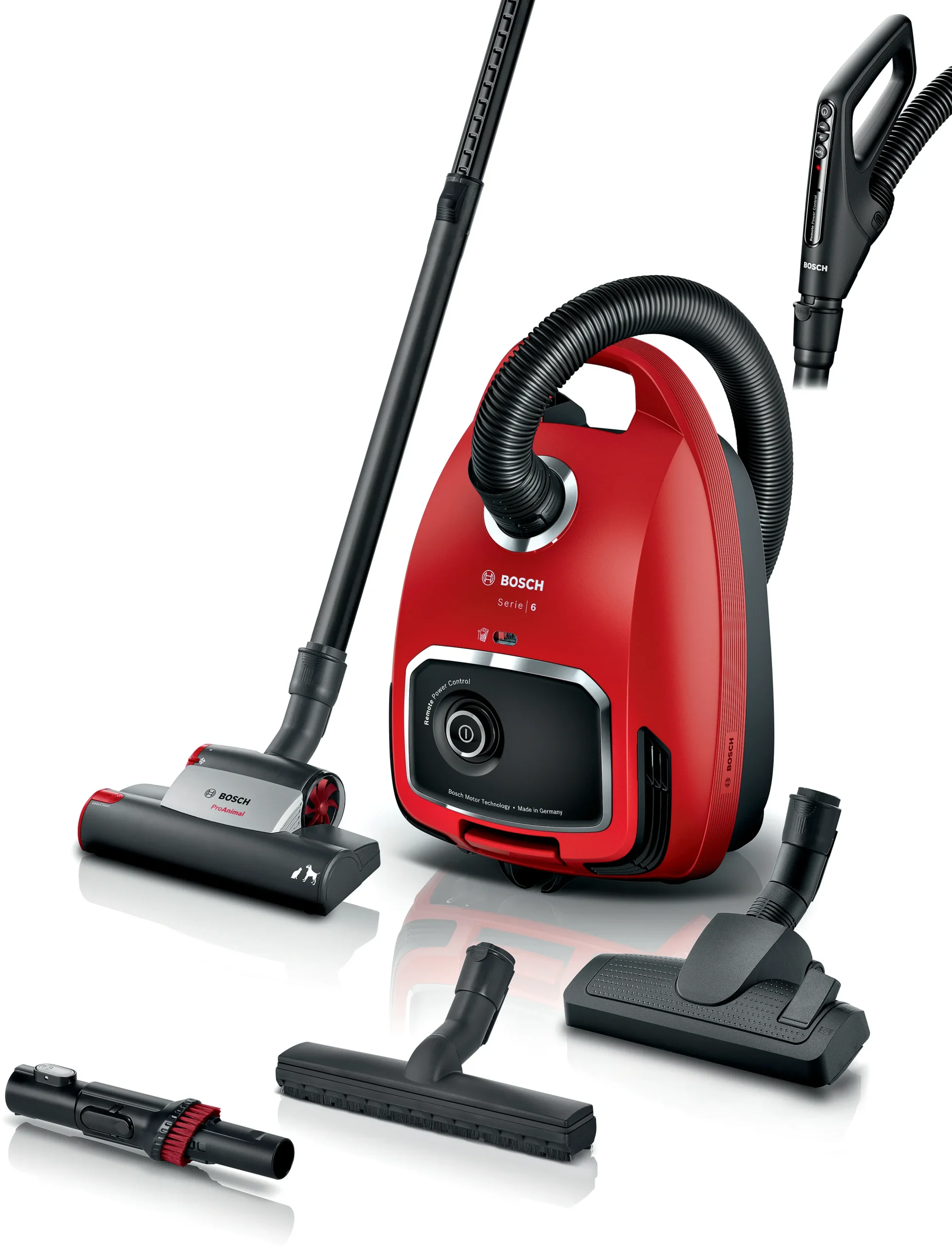 Bosch Series 6 Bagged vacuum cleaner ProAnimal Red - ABCD Clean